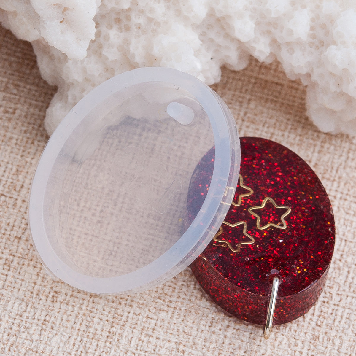 2 RESIN Oval PENDANT MOLDS, Silicone Mold to make oval 25x18mm charm p