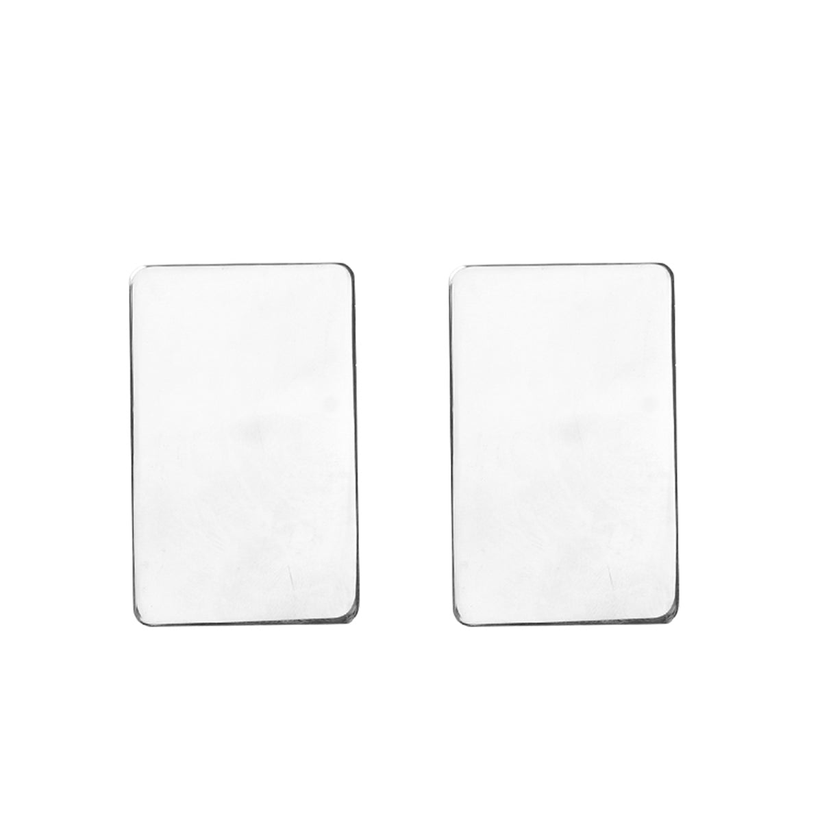 2 Stainless Steel Metal Stamping Blanks, Rectangle Plate, no hole, 15