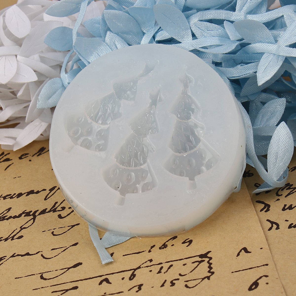 2 Resin CHRISTMAS TREE MOLDS, Silicone Mold, tol0904