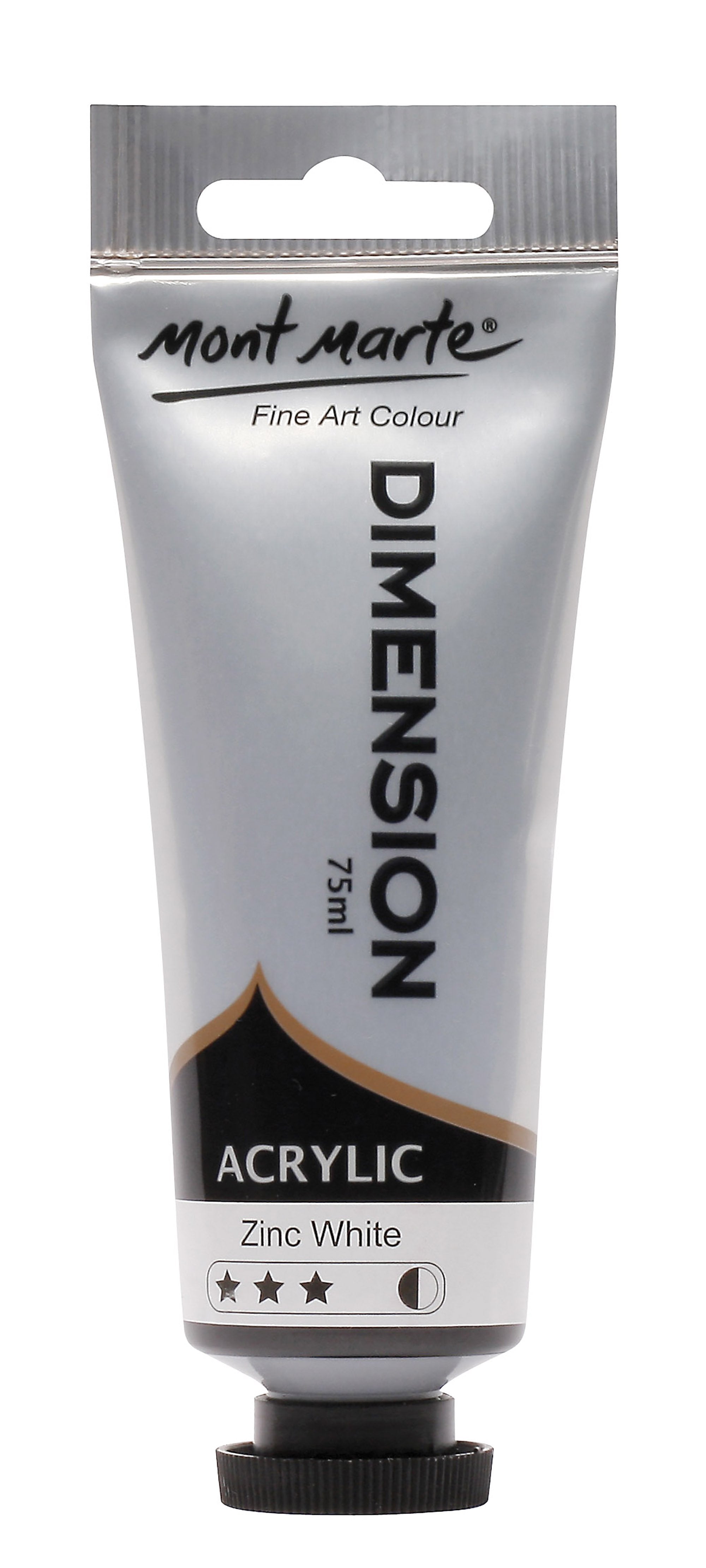 Acrylic Dimension Paint, Zinc White, 75ml, pnt0102