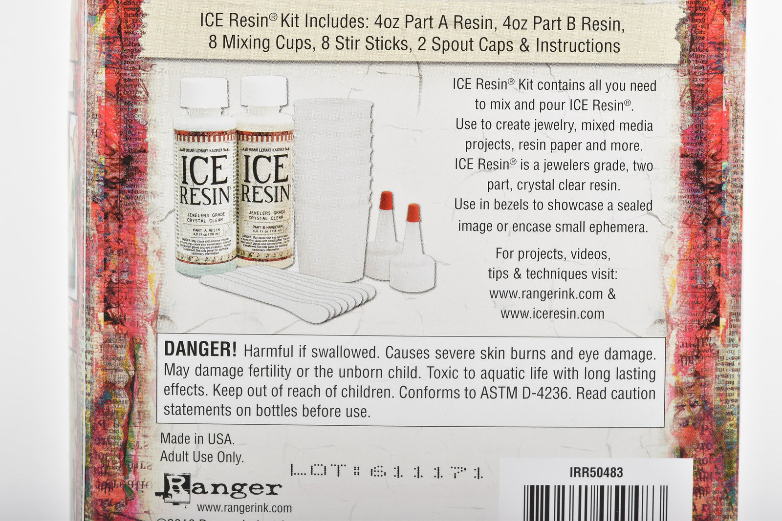 ICE RESIN Kit, Clear Jewelry Resin Starter Kit, plastic cups, doming k