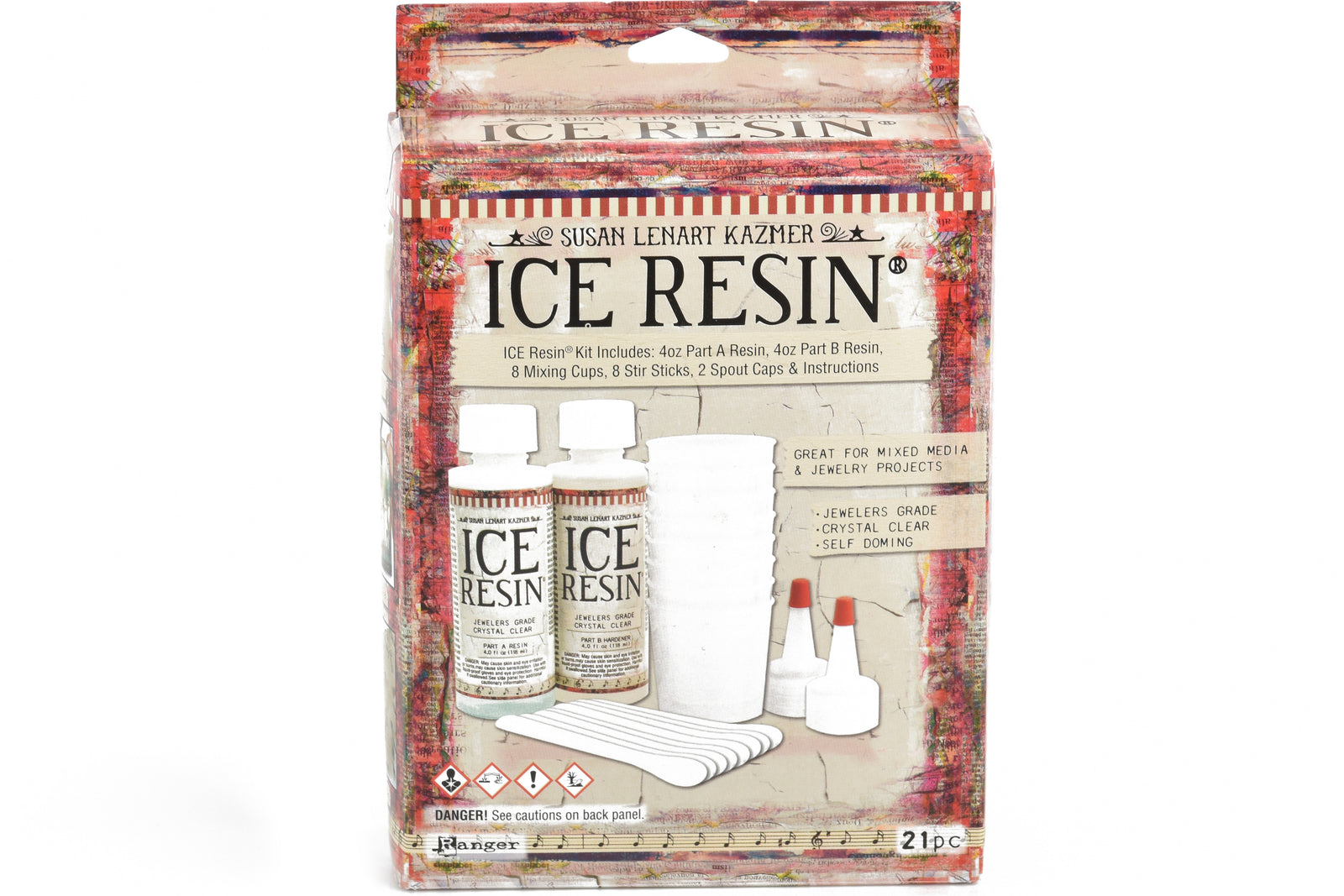 ICE RESIN Kit, Clear Jewelry Resin Starter Kit, plastic cups, doming k