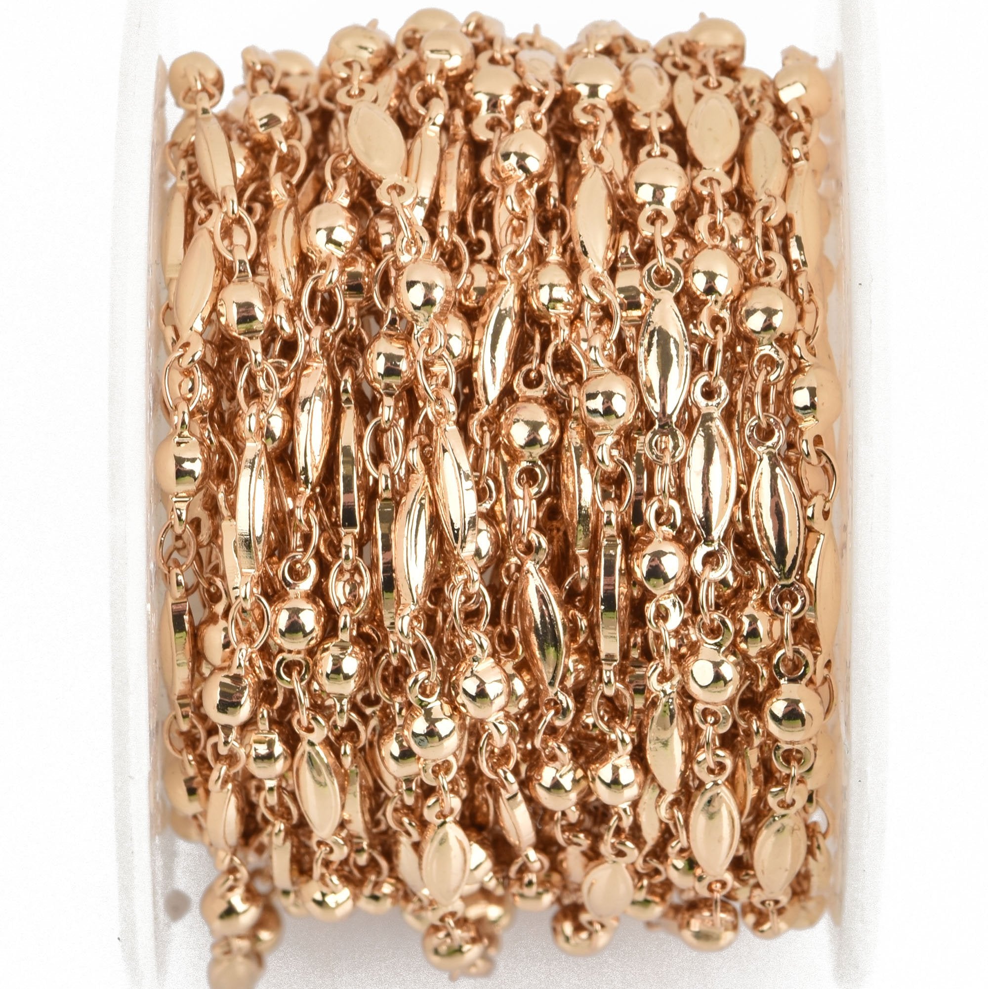 1 yard GOLD SPINDLE Ball Chain, Cable Link Chain, brass chain, 12mm li