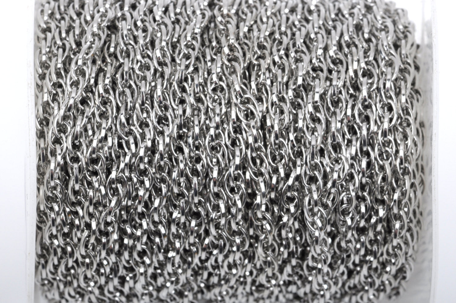 20 yards DARK SILVER Triple Link Chain, links are 5x3mm, fch0437b
