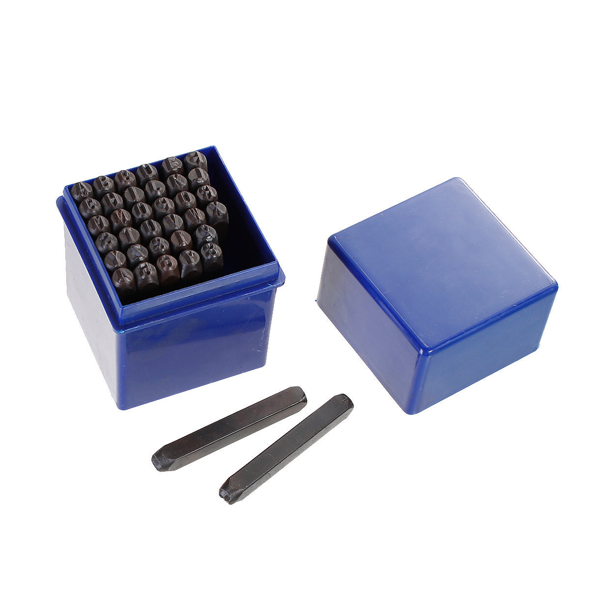 6mm SANS SERIF FONT Uppercase Alphabet Stamp Set, Number Set, '&' Symb