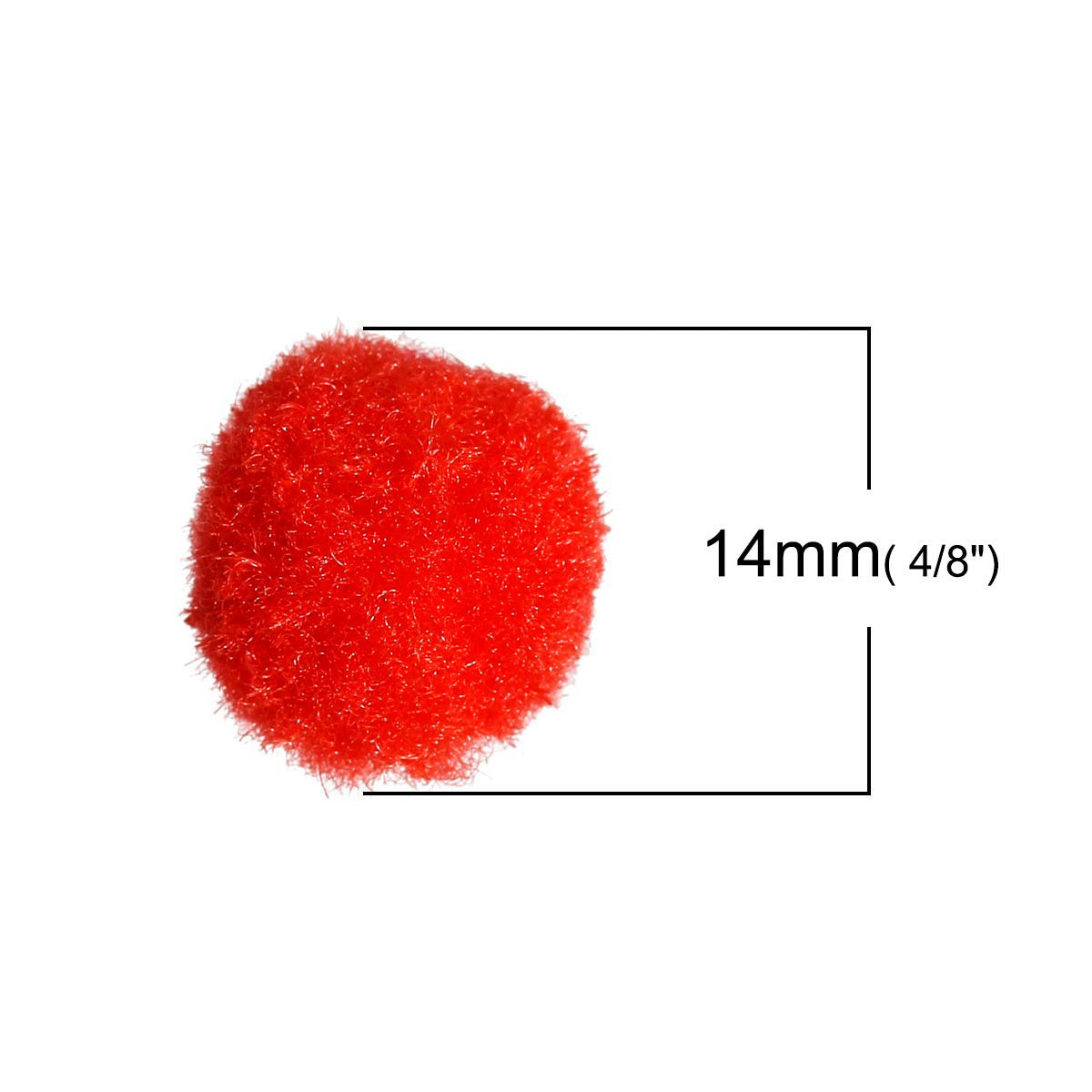 10 OIL DIFFUSER Puff Balls, Red Fiber Balls Fits 14-20mm Mexican Angel