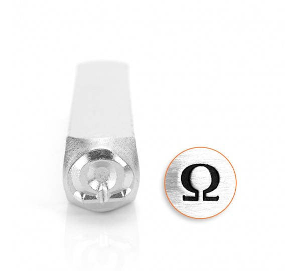ImpressArt Metal Design Stamp, 6mm OMEGA Greek Letter tol0095