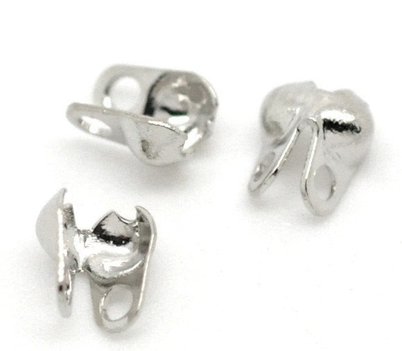 BULK 1000 Antique Silver Metal Brass Ball Chain End Connectors 4x2mm