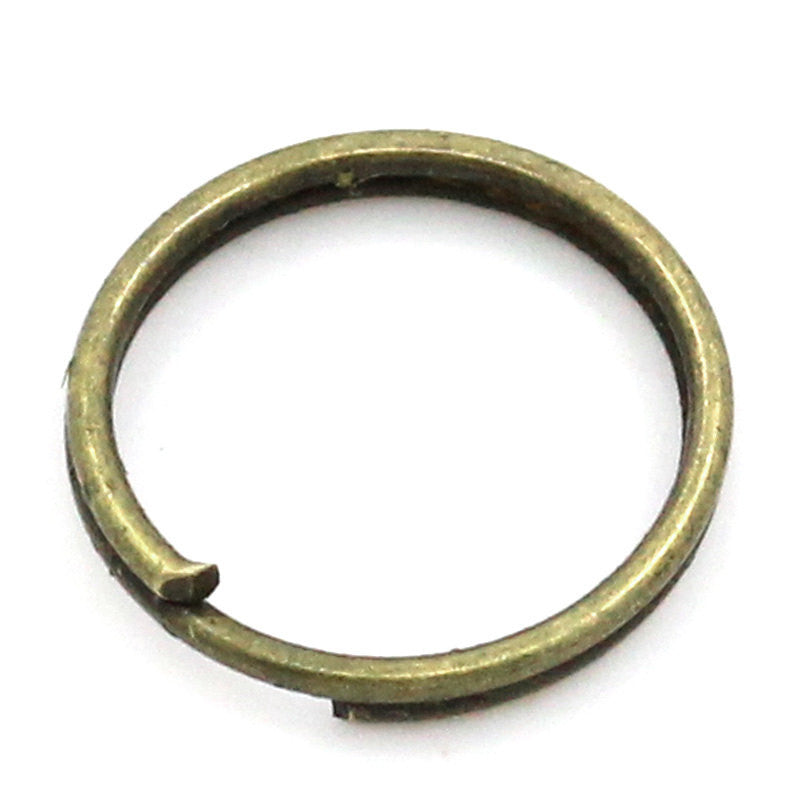 BULK 500 Bronze Tone Double Loops Split Rings Open Jump Rings 10mm jum