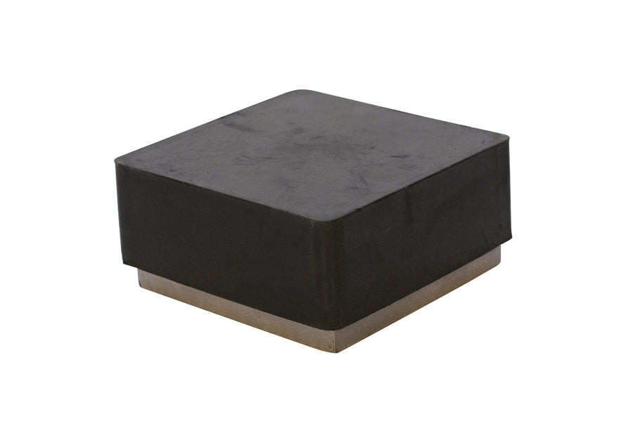 2.5" SQUARE Bench Block Helper with Rubber Base Steel and Rubber Stamp
