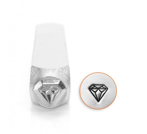 DIAMOND Shape Metal Design Stamp, 6mm, ImpressArt, outline stamps, tol