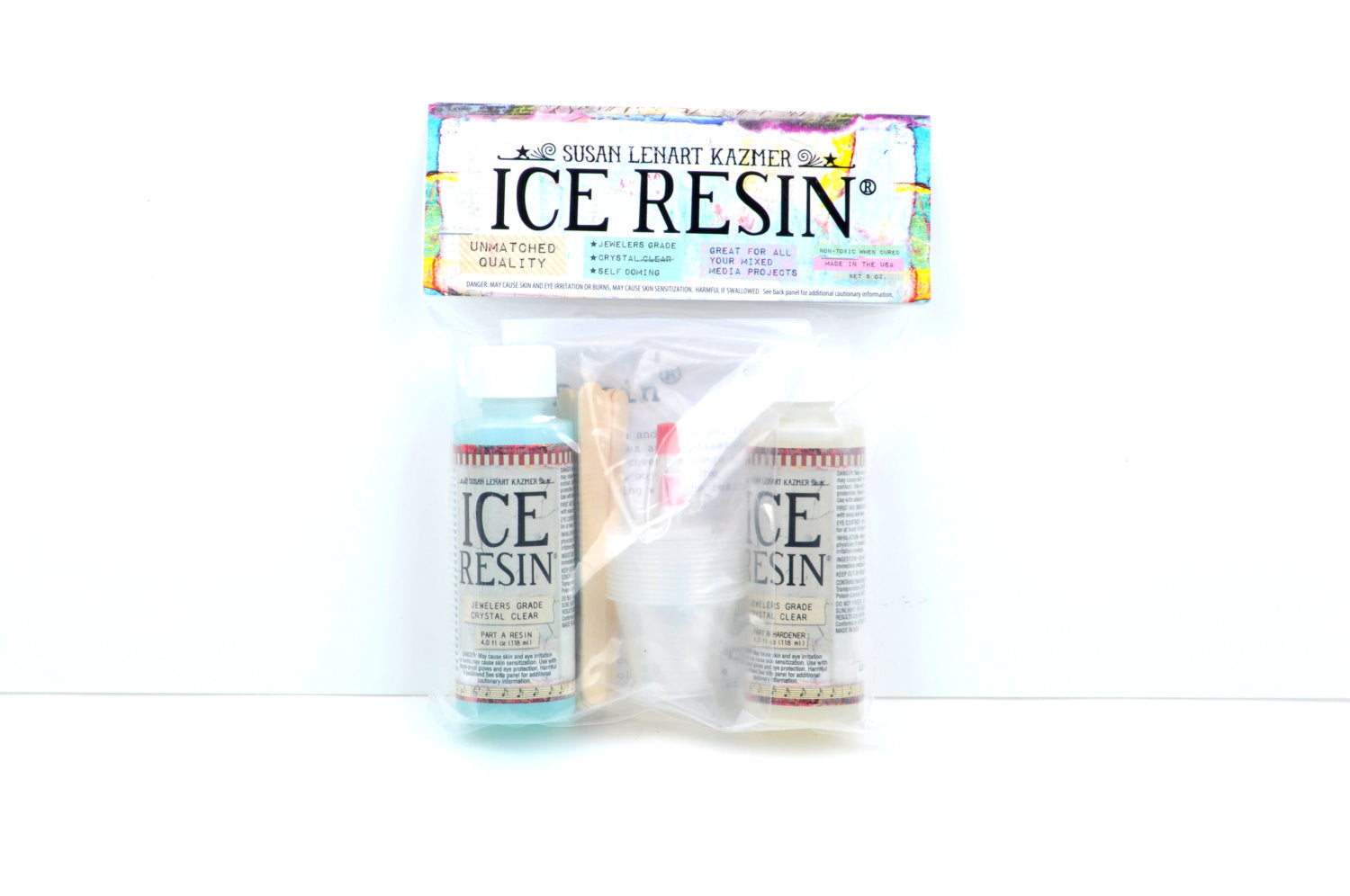 ICE RESIN Kit, Clear Jewelry Resin Starter Kit, plastic cups, doming k