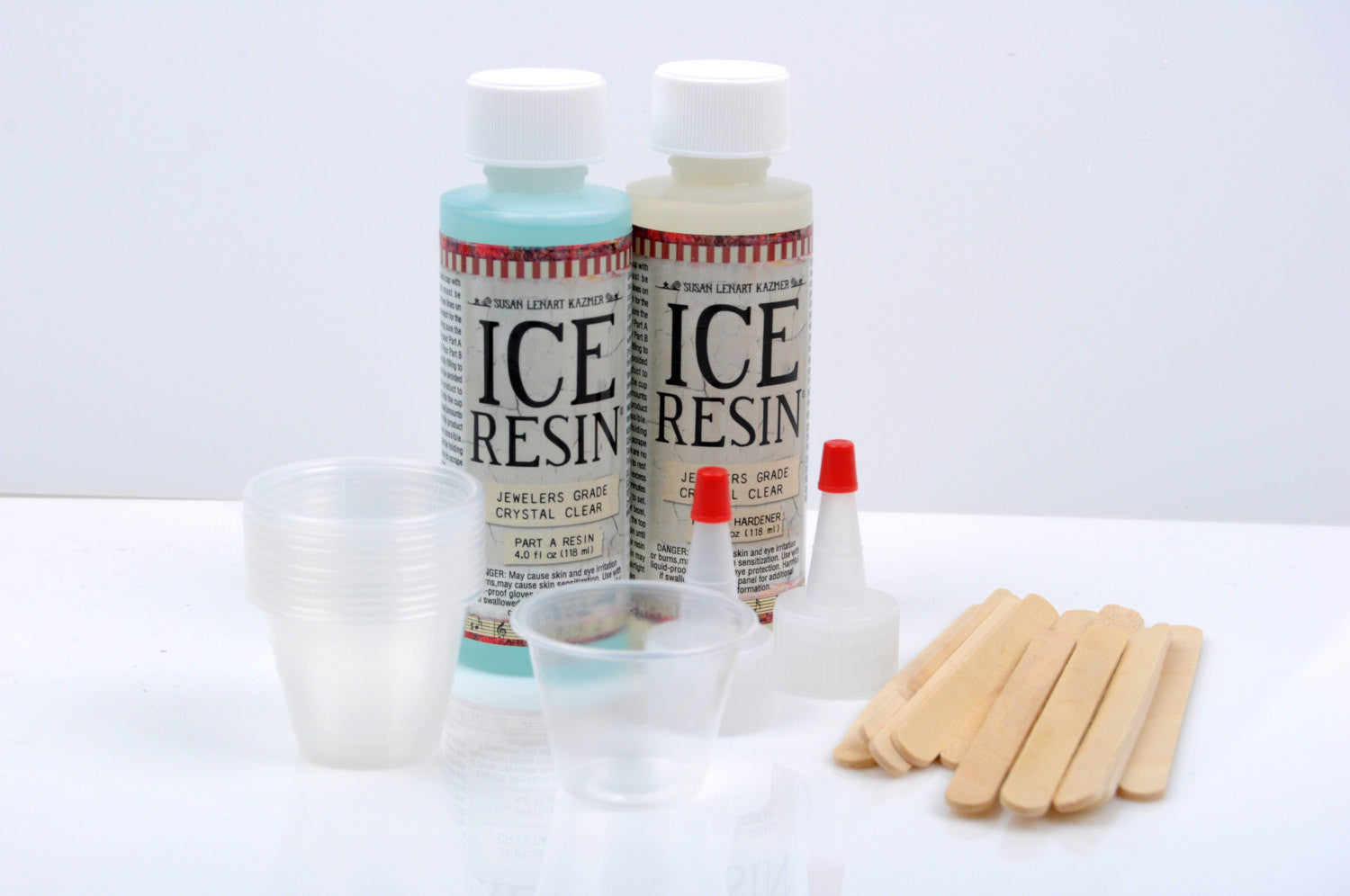 ICE RESIN Kit, Clear Jewelry Resin Starter Kit, plastic cups, doming k