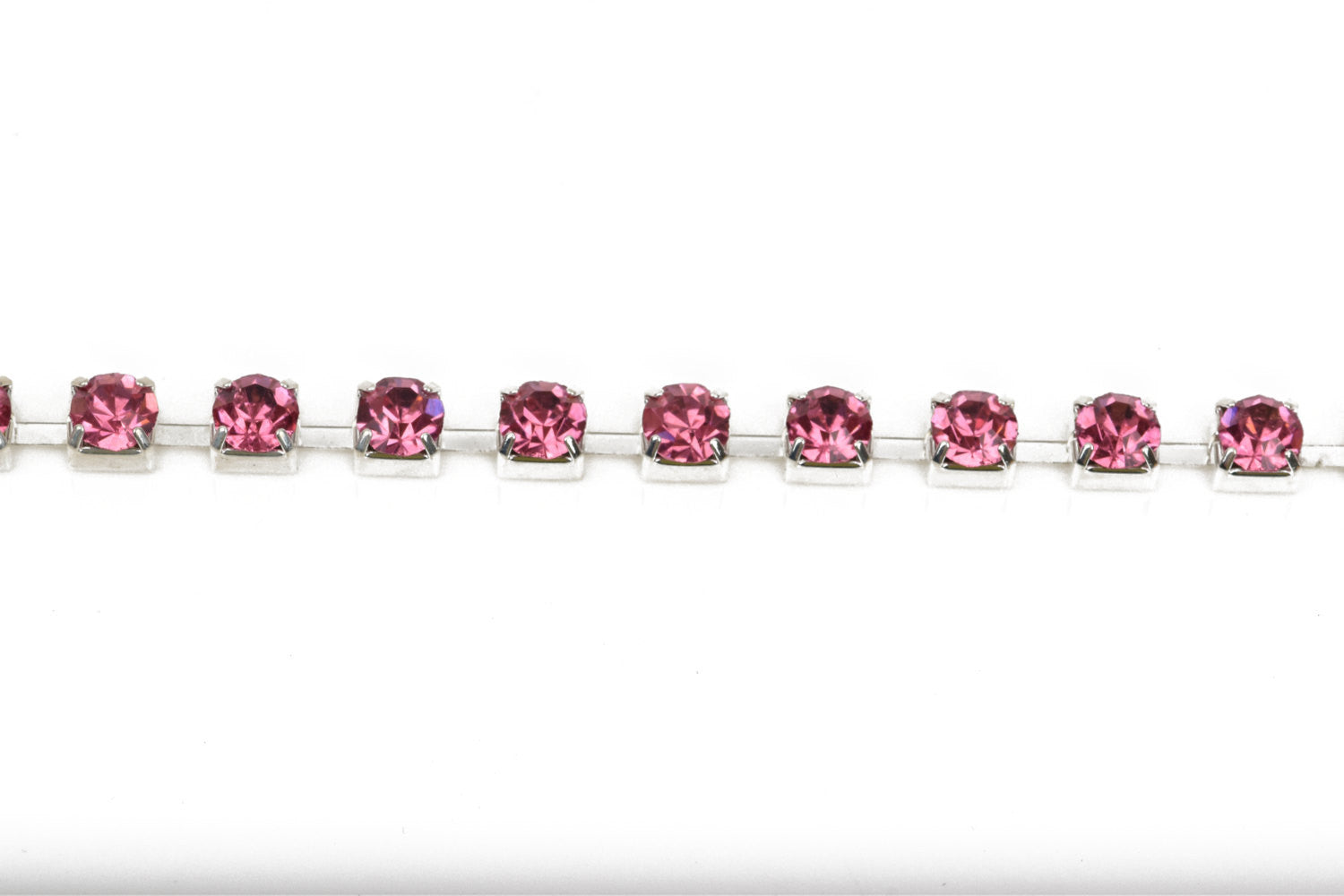 1 yard ( 3 feet ) Rhinestone Cup Chain, large 6mm rhinestones, bright